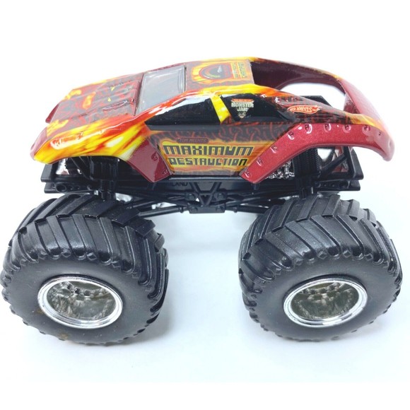 Hot Wheels | Toys | Hot Wheels Monster Jam Truck 64 Maximum Destruction ...
